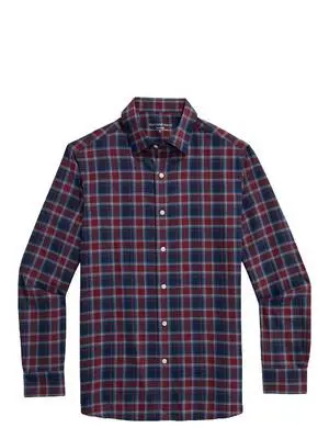 Vineyard Vines Jethro Plaid Tech Twill Button-up Shirt - Crimson