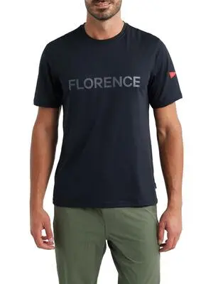 FLORENCE Airtex Logo Performance T-shirt - Black