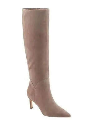 Marc Fisher Sabrina Knee High Boots - Taupe