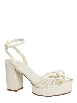 SHU SHOP Edith Ankle Strap Platform Sandal - Bone