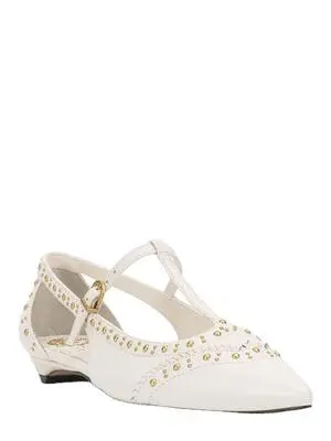 Vince Camuto Valkie Pointed Toe Flat - Coconut Crea Ecoshe