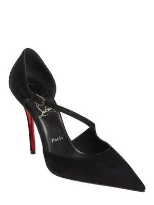 CHRISTIAN LOUBOUTIN D'orsay Stiletto Pumps - Black