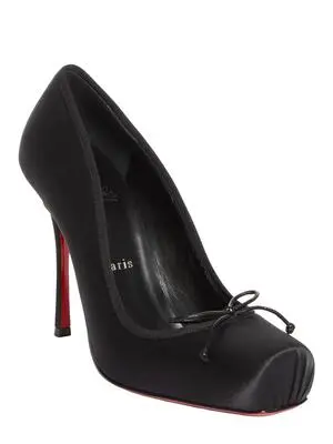 CHRISTIAN LOUBOUTIN Cassia Square Toe Pump - Black