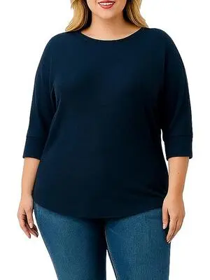 STANDARDS & PRACTICES Dolman Sleeve Knit Top - Navy