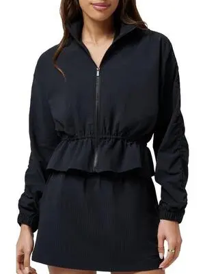 Travis Mathew Breezeblend Peplum Jacket - Black