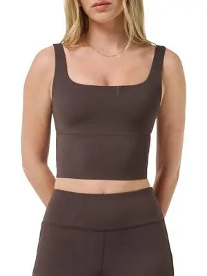 Travis Mathew Moveknit Bonded Tank - Coffee Grounds
