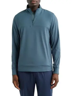 Zella Quarter Zip Pullover - Blue Slate
