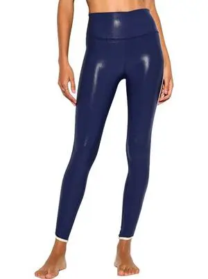 Spiritual Gangster Marley High Gloss Leggings - Indigo