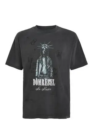 DOMREBEL Cotton Liberty T-shirt - Black