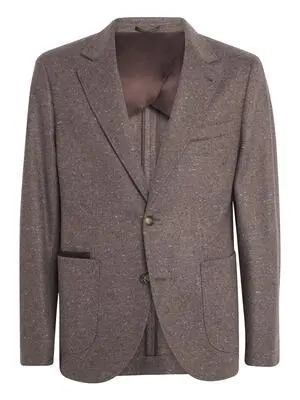 BRETT JOHNSON Cashmere Tweed Blazer - Grey