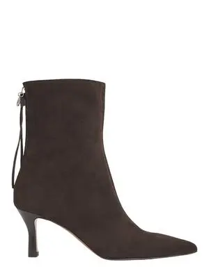 Maje Suede Ankle Boots 75 - Brown