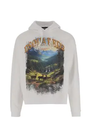 Dsquared2 Printed Sweatshirt - White