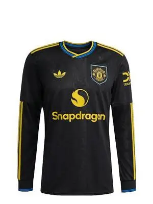 Adidas 25/26 Long Sleeve Third Jersey - Manchester United Black