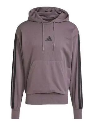 Adidas Essentials 3-stripes French Terry Hoodie - Grey Strata Black
