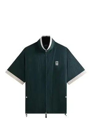 Kith X Wilson Dobby Zip Up Shirt Stadium - Green
