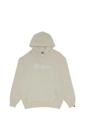 BAPE Destroyed Garment Dyed Pullover Hoodie - White