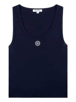 SPORTY & RICH Shrwc Baby Rib Tank - Blue
