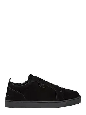 CHRISTIAN LOUBOUTIN St Louis Suede Trainers - Black