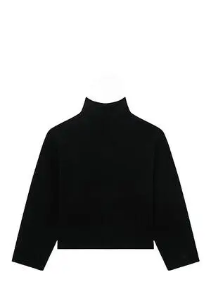 The Kooples Logo-embroidered Funnel-neck Jumper - Black
