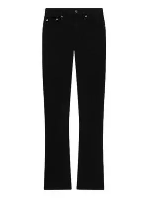 The Kooples Slim-leg Mid-rise Stretch-denim Jeans - Black