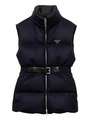 Prada Wool-down Gilet - Blue