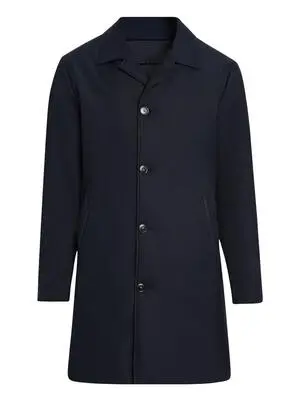 Canali Technical Raincoat - Blue