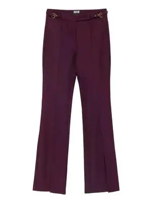 Versace Split-hem Trousers - Red