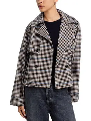 Rails Jett Checked Coat - Mocha Check