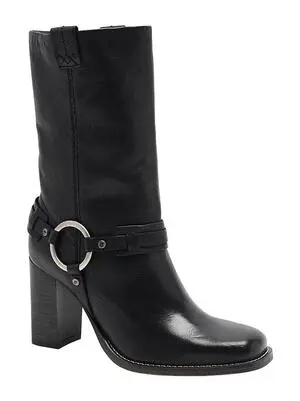 Free People Hayden Harness Boots - Black Leather