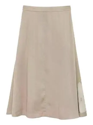 AGNES B. A-line Midi Skirt - Neutrals