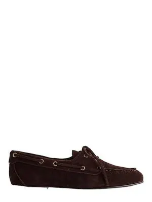 Madewell Jamie Boat Shoes - Dark Carob