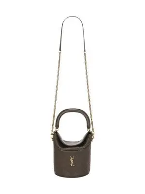 Saint Laurent Top Handle Bucket Bag - Light Musk