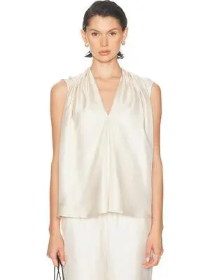 Loulou De Saison Sade Sleeveless Blouse - Ivory