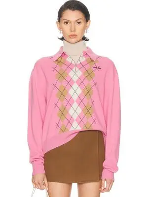 Miu Miu Polo Sweater - Rosa