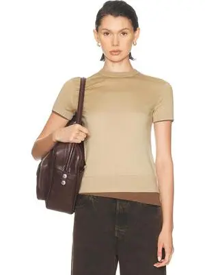 Acne Studios Kreien Silky Wool Top - Sand Beige