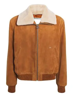 WOOYOUNGMI Suede Bomber Jacket