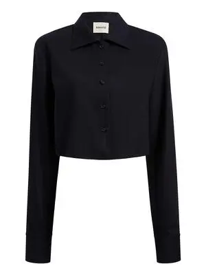 Khaite Jasen Button-up Shirt - Dark Navy