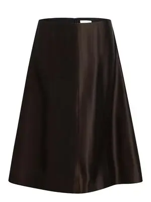 Khaite Nania A-line Skirt - Bark