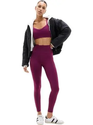 Athleta Salutation Stash High Rise Legging Plum