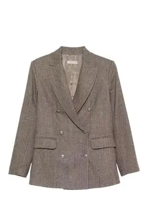 Antonelli Firenze Double-breasted Blazer - Brown