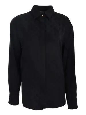 Roberto Cavalli Pattern Jacquard Shirt - 5051 Black