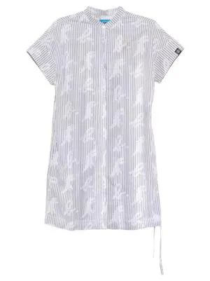 SPORT B. BY AGNÈS B. Logo-printed Shirt Dress - Grey