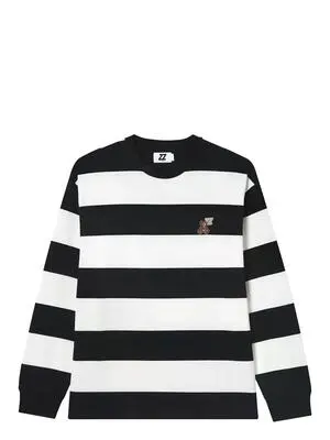 Izzue Striped Long-sleeve T-shirt - Black