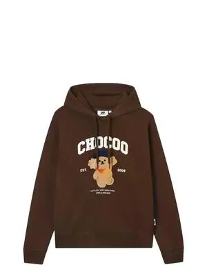 CHOCOOLATE Bear-print Hoodie - Brown