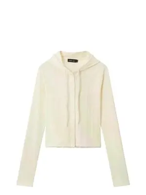 TOUT A COUP Button-fastening Hoodie - White