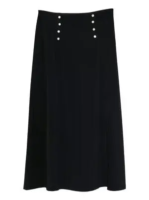 AGNÈS B. A-line Long Skirt - Black
