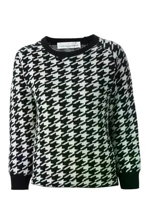 GOLDEN GOOSE Houndstooth Print Sweater