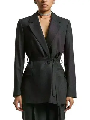 PESERICO Belted Double-Breasted Jacket