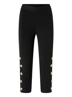 Pinko Button-embellished Trousers - Black