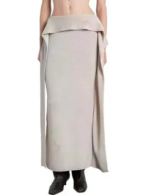 ENTIRE STUDIOS Layered Wrap Skirt - Neutrals